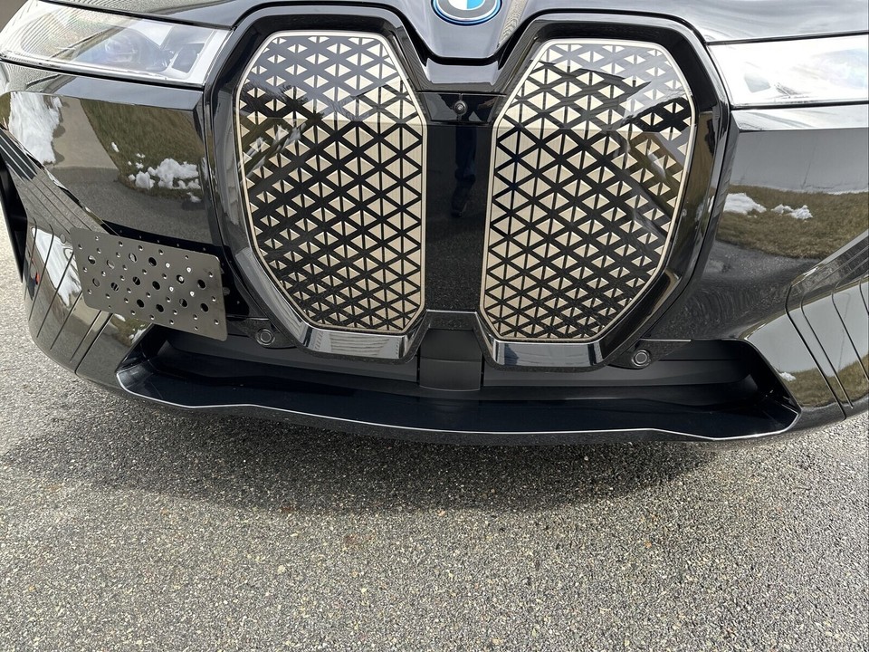 2022-2025 BMW iX Front Bumper Tow Hook License Plate Tag Mount Bracket ...