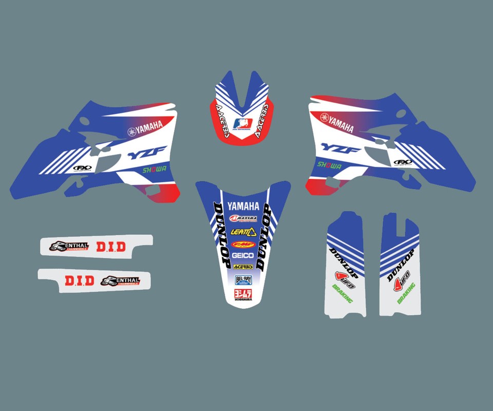 Graphics Kit Rockstar Decal For YAMAHA YZ250F YZ450F YZF250 YZF450 2003 ...
