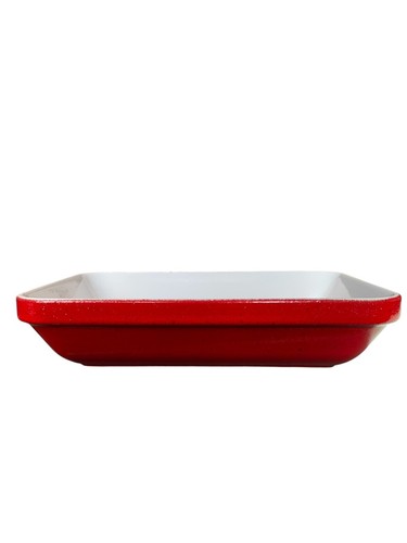 Emile Henry Small Red Rectangle Baking Dish 19-09 RA7 France 7 3/4” x 5 ...