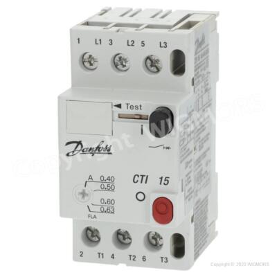 Circuit breaker, Manual motor starter Danfoss CTI 15, 0.12kW, 0.4-0.63A ...