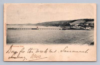 Fortrose Pier ~ Antique Scotland Postcard Scottish Stamp Cover 1903 | eBay