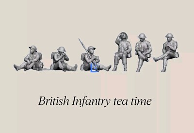 Ww2 British Army Tea Time Diorama Set 1:20 Resin Printed | eBay UK