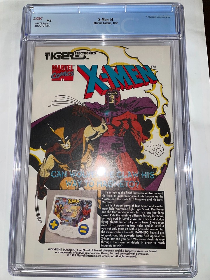 X-Men #4 - 1st Omega Red - CGC 9.4 - Marvel Comics - Jim Lee | eBay