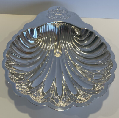 International Silver Shell Dish Silver Plate 10”x8” Candy Nuts | eBay