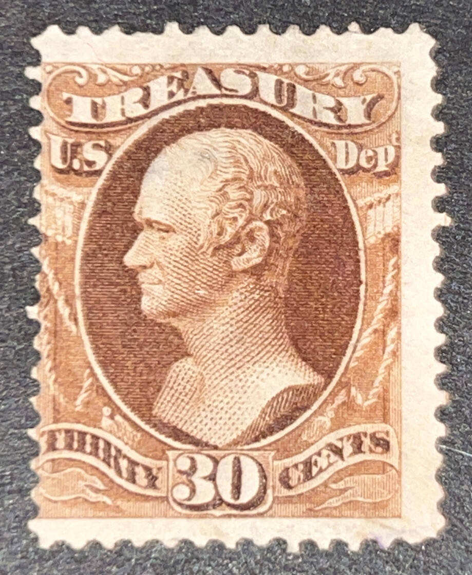 Travelstamps: 1873 US Official Treasury Stamps Scott #O81 30c Mint No ...