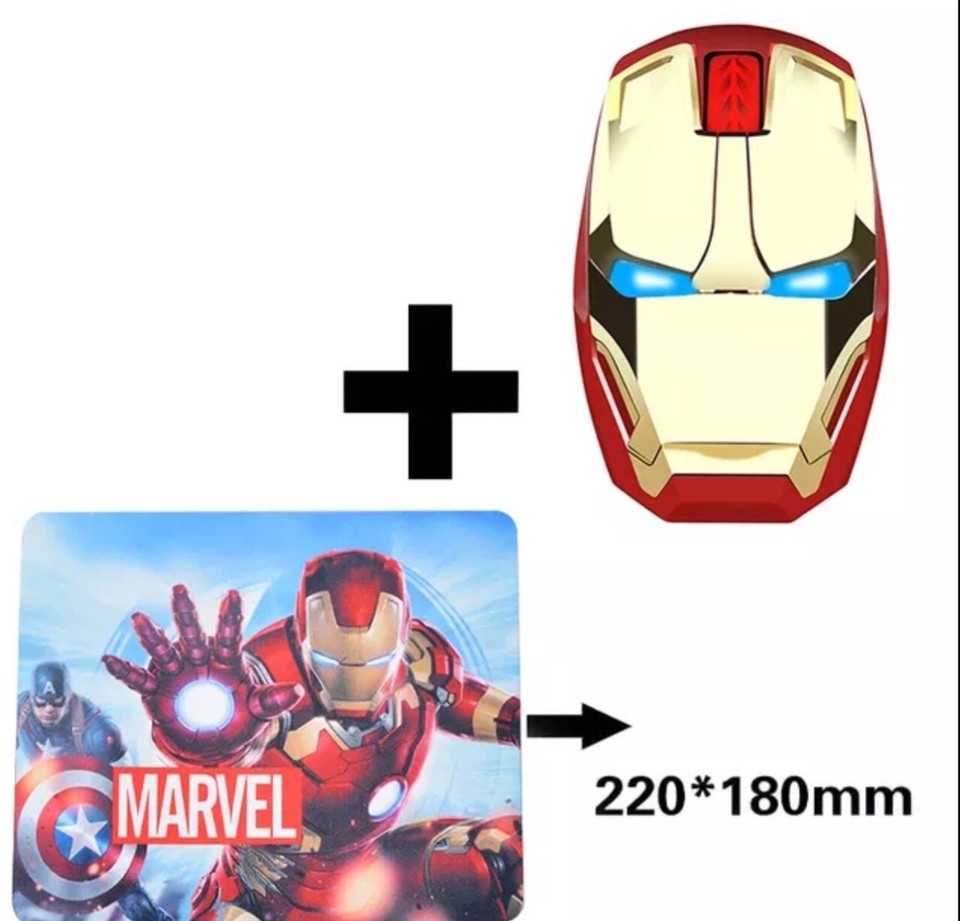 Wireless Computer Mouse Iron Man Appearance | eBay