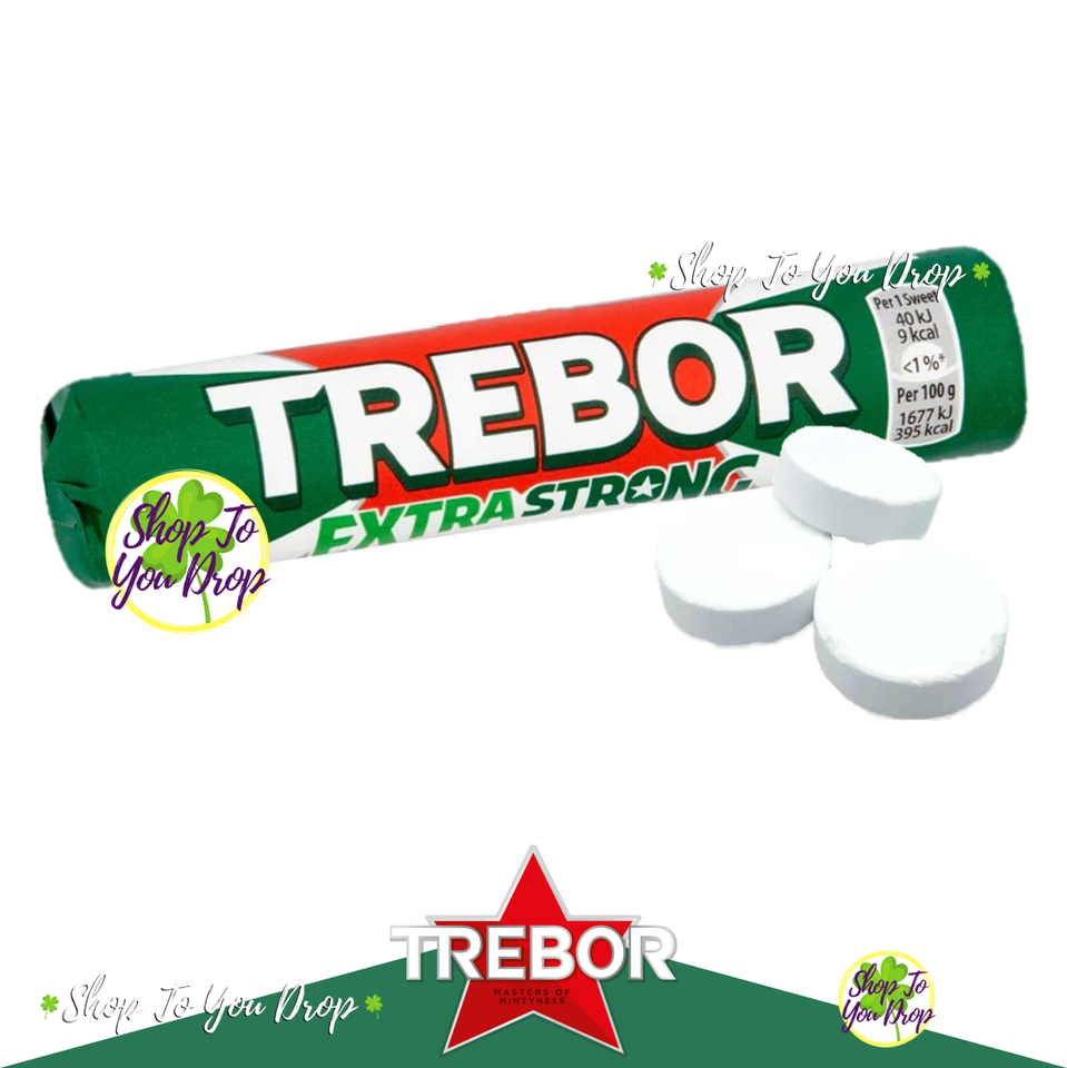 40 ROLLS TREBOR EXTRA STRONG MINT 10 x 4 PACK PEPPERMINT CHEAPEST 20.95 ...