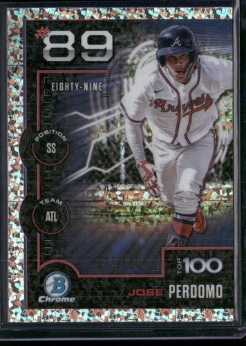 2025 Bowman #BTP-89 Jose Perdomo Scouts Top 100 Mini Diamond Refractor ...