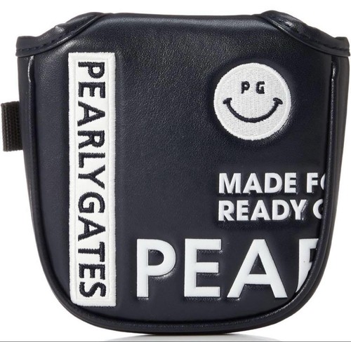 Golf Club Head Cover Pearly Gates Navy Leather Mallet Putter Accessory ...
