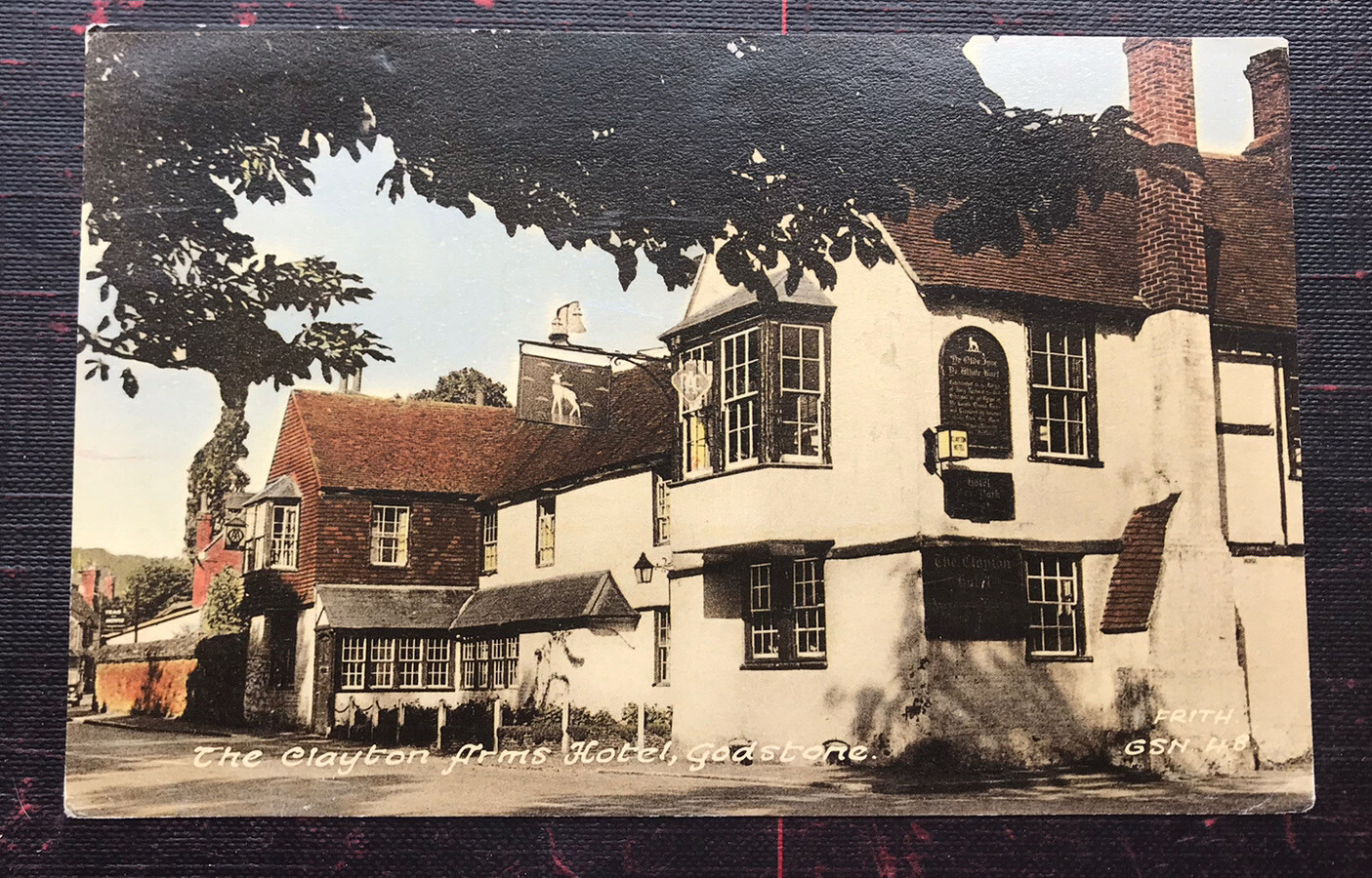 The Clayton Arms Hotel Godstone Surrey Post Card Bletchingley Redhill ...