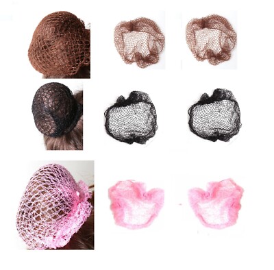 2 X Ladies Slumber Hair Nets Elasticated Mesh Styling Large Silky Sleep ...