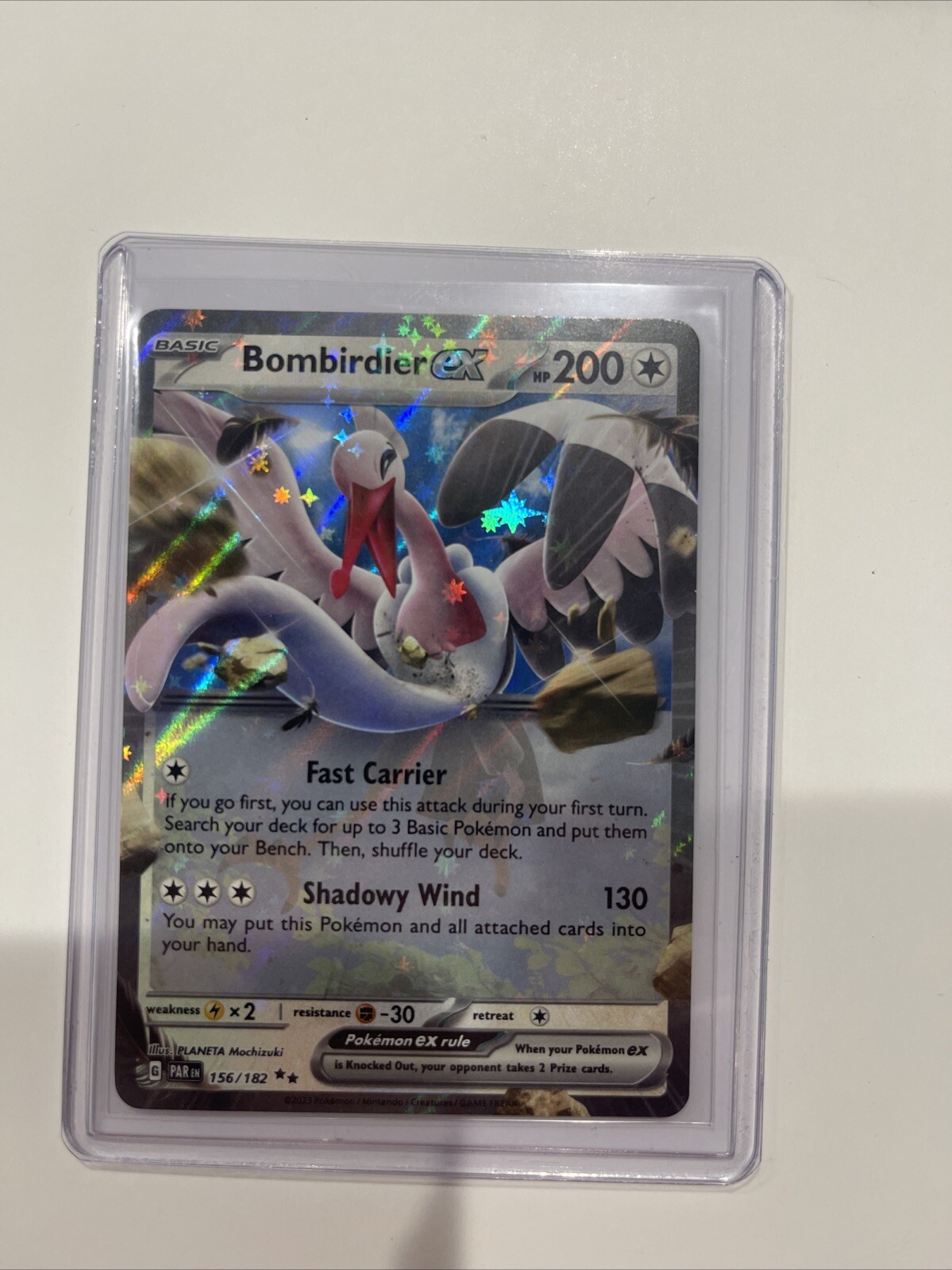 Holo Bombirdier ex 156/182 Double Rare Paradox Rift Pokemon TCG | eBay
