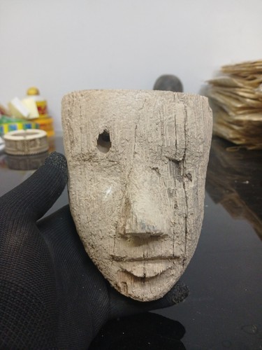 Rare wooden Funerary Mummy mask From Ancient Egyptian Antiquities ...