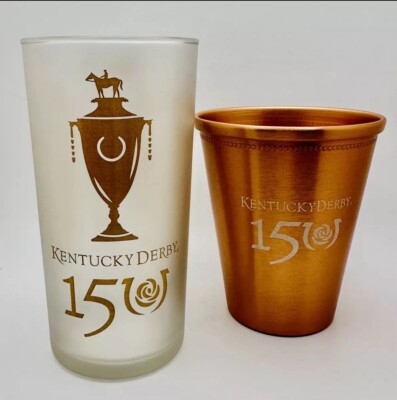 2024 Kentucky Derby 150th Gold Glass Track Exclusive & Woodford Reserve ...