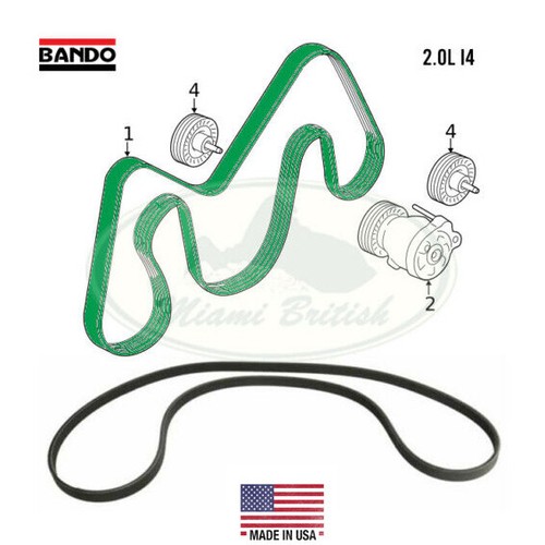 LAND ROVER SERPENTINE DRIVE BELT RANGE VELAR SPORT EVOQUE DISC SP ...