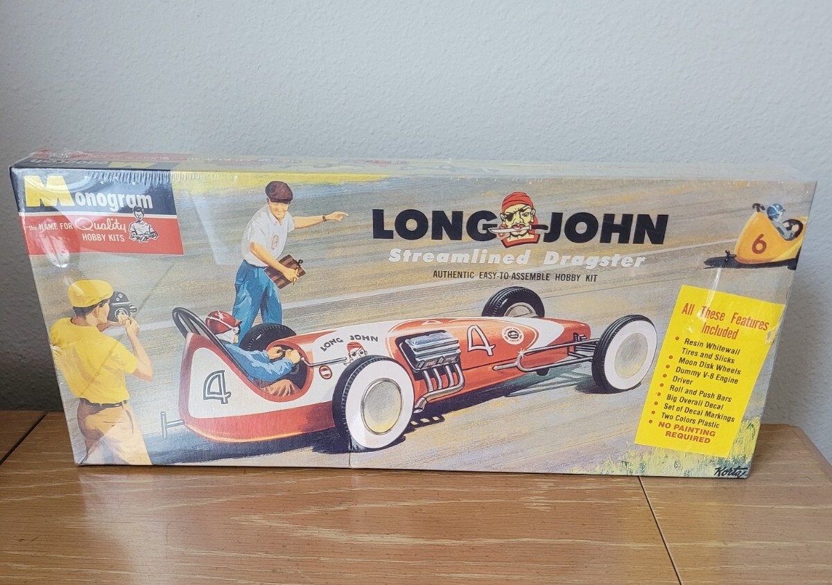Monogram 1:24 Streamlined Dragster Longjohn 85-0544 New**Sealed | eBay