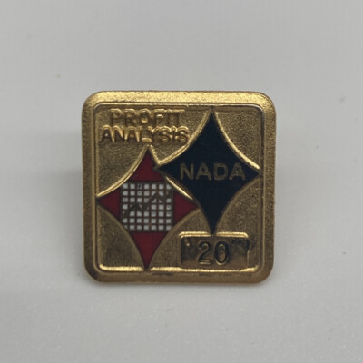 Vintage NADA Profit Analysis Emblem Gold Tone Pin | eBay