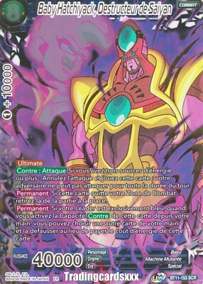 Dragon Ball Super - Baby Hatchiyack, Destructeur de Saiyan : SCR BT11 ...