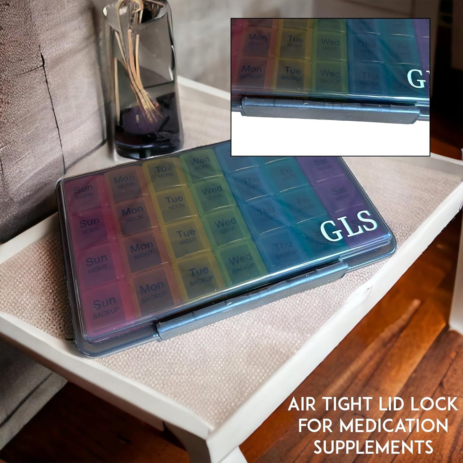 Weekly Pill Box Large Medication Organiser 7 Day 28 Compartments ...