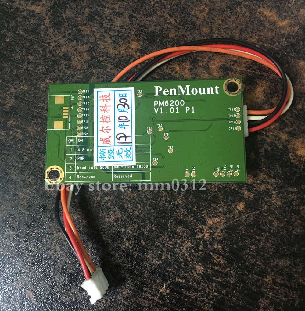 1pcs PenMount PM6200 V1.01 P1 touch screen serial driver board | eBay