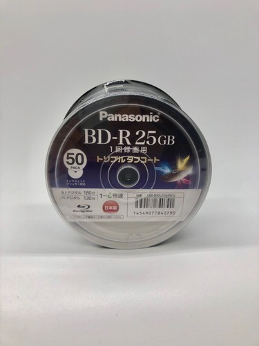 Panasonic 50 Blu ray 25GB BD-R Printable Bluray Discs 6X Speed Japan ...