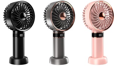 Mini Handheld Fan Portable Fold Desk Cooler Cooling USB Rechargeable ...