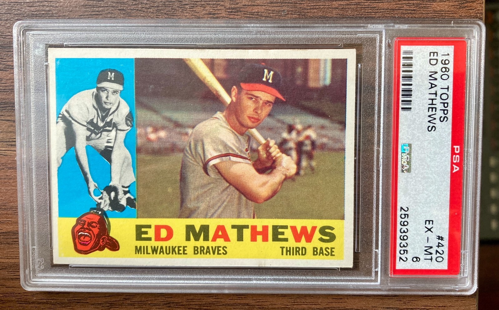 1960 Topps - White Back #420 Eddie Mathews for sale online | eBay