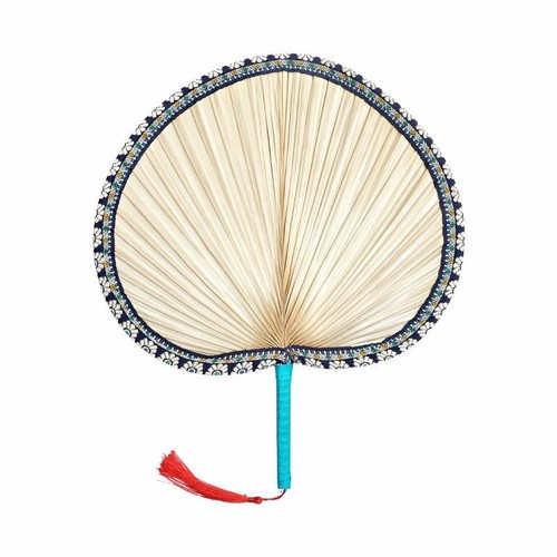 Handmade Large Palm Leaf Fan Chinese Style Summer Cooling Portable ...