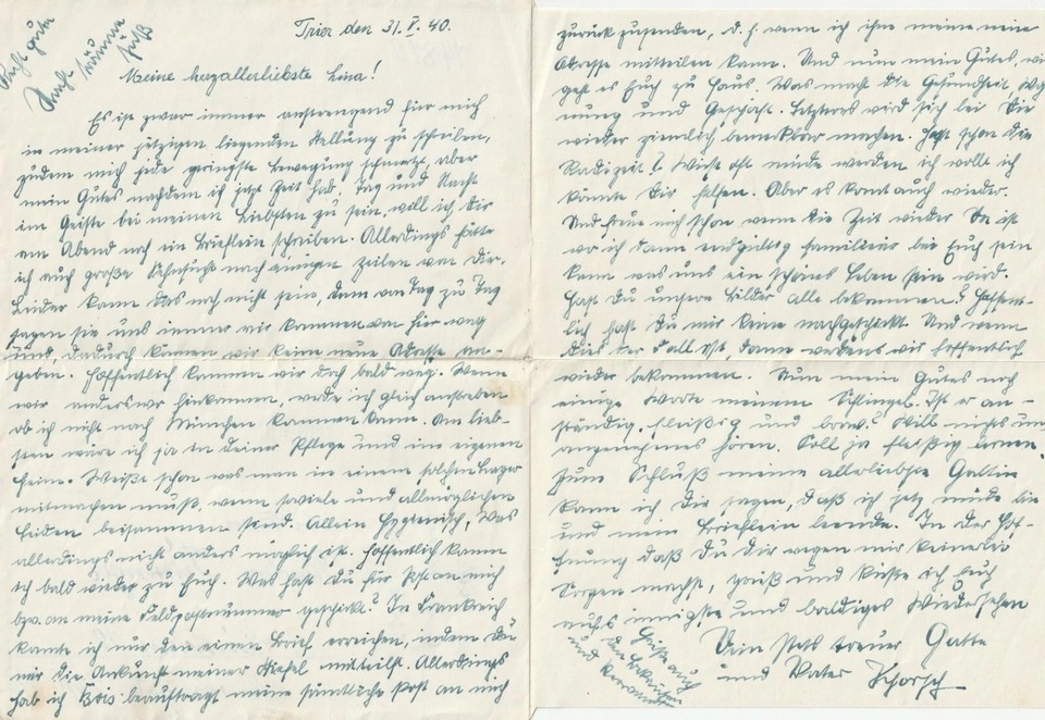 German WW II ( ORIGINAL ) German Fieldpost Letter - Infantry Divison ...