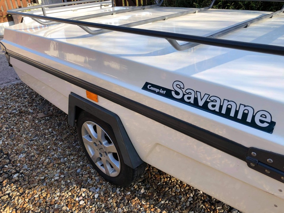 camp-let trailer tent with side annex and sun canopy. 2011 Savanne ...