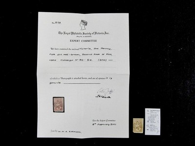 nystamps British Australian States Victoria # SG5A Used RPS Cert £550 ...