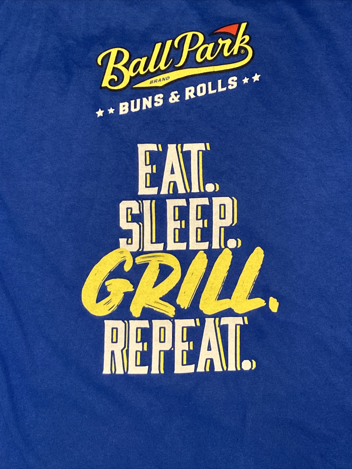 Ball Park Franks Hot Dogs Buns & Rolls Blue Crew T-Sh… - Gem