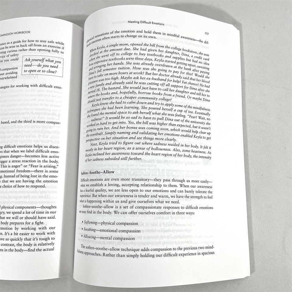 Mindful Self-Compassion Workbook Softcover Neff & Germer Hewitt 206 ...