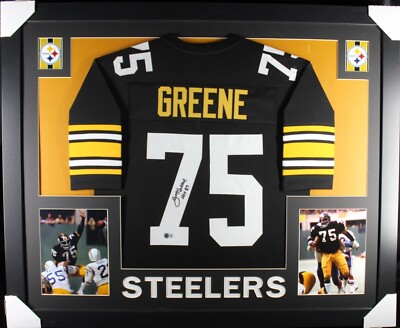 JOE GREENE Signed/Autographed Custom Jersey in 35x43 Frame -Beckett/BAS ...