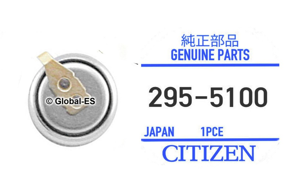 Citizen Eco MT621 295-5100 Capacitor Watch Battery: B110 117 E000 H501 ...