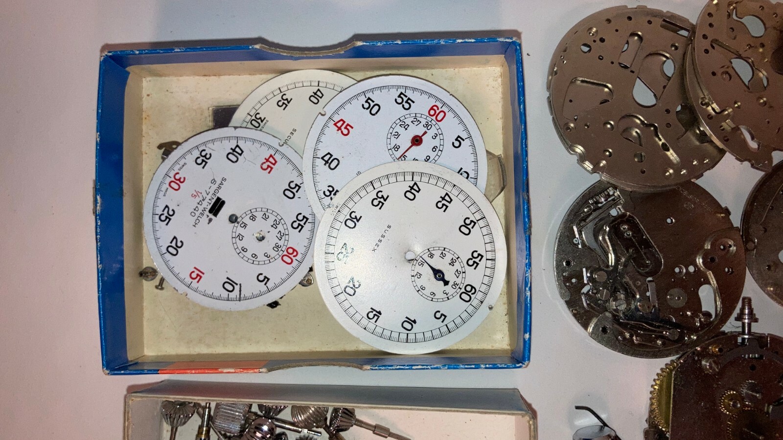 Lot Of Vintage Stopwatch Parts | eBay