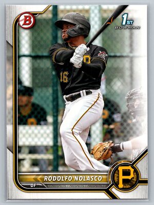 2022 1st Bowman Paper Prospects Rodolfo Nolasco #BP-69 Pittsburgh ...