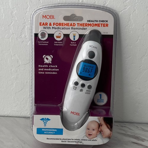 MOBI Thermometer Ear Forehead Infrared Scan Medication Reminder ...