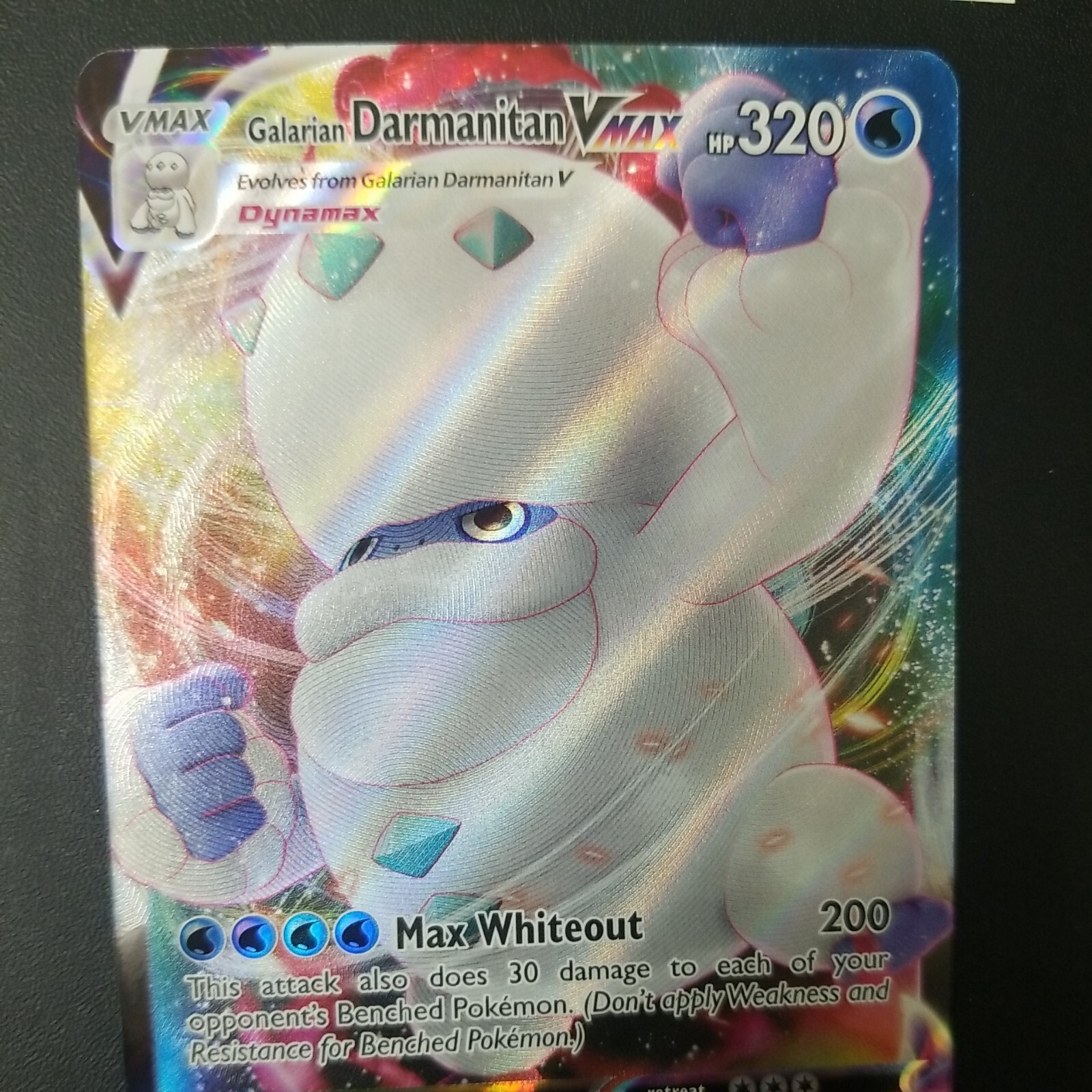 Pokémon Card – Galarian Darmanitan VMAX – 37/185 – NM/MINT – Vivid ...