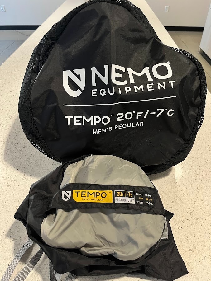NEMO Tempo 20 Synthetic Sleeping Bag - Men's - Used | eBay