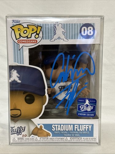 Funko Pop! Stadium Fluffy Signed #08 W/soft Protector Dodgers White ...