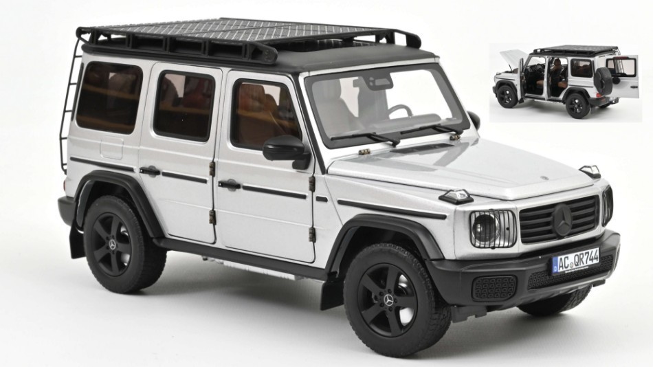 NOREV MERCEDES BENZ G-KLASSE PROFESSIONAL 2024 IRIDIUM SILVER SCALA 1: ...