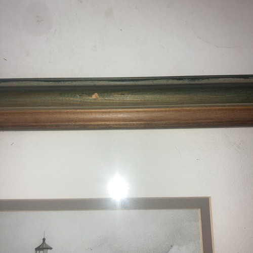 Vintage - New England Lighthouse Framed Picture Part Of A Series By ...