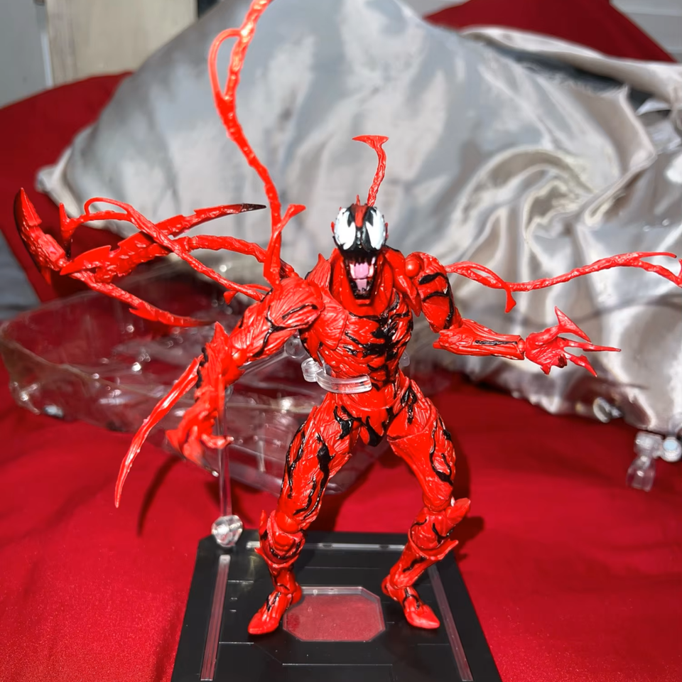 Carnage Action Figure Joint Movable Change Face Statue Model kids for ...