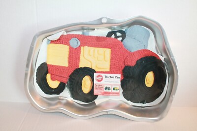 Wilton Farm Tractor Cake Pan 2105-2063 with Decorating Instructions ...