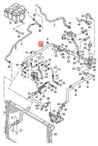 Genuine VW Touareg 7P5 7P6 Coolant Pipe Right 079121070CE | eBay