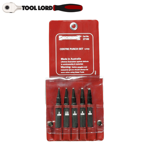 Australian Made Sidchrome 5 Piece Metric Centre Punch Set SCMT27105 2 ...