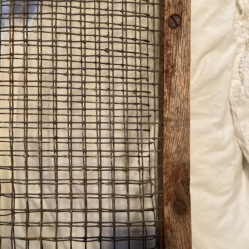 Antique Rectangular Grain Sifter w/Handles-Wood &Wire-Rustic-Barn ...
