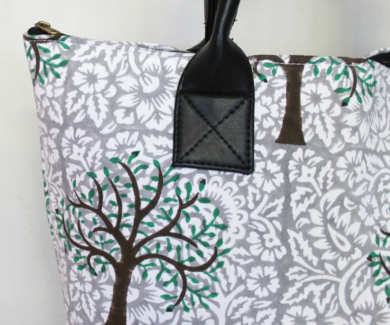 Indian Bag Mandala Cotton Handbag Ladies Purse Tree Hand Block Printed ...