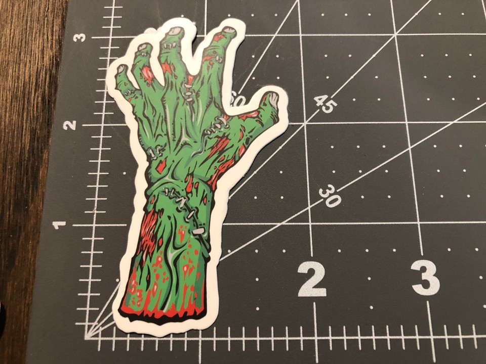 Screaming Hand Laptop/Skateboard/ Guitar/Luggage Decals/Stickers - Your ...